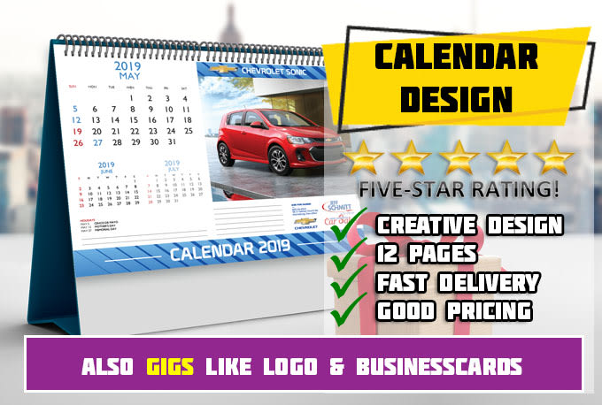 Make a custom calendar with your photos or company logo by ...