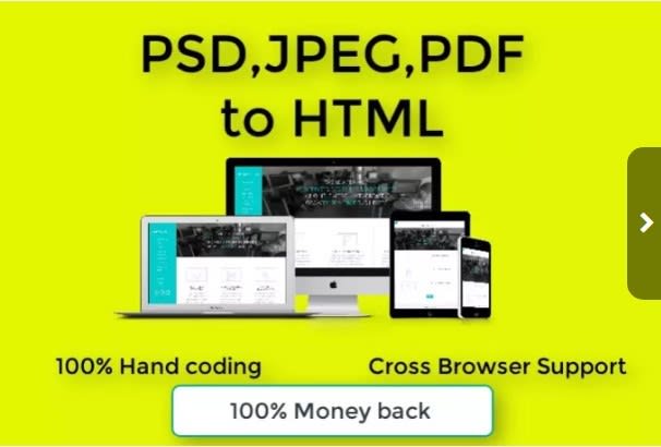 Convert psd,pdf,png,jpeg to html 5 or wordpress by Mdhafizmunshi | Fiverr