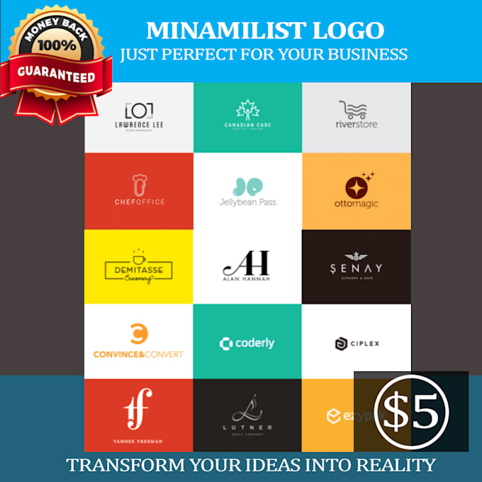 Design minimalist logo for your business by Graphify | Fiverr