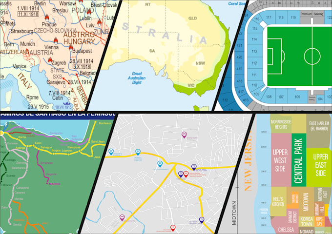 Create vector map in corel draw or adobe illustrator by Vanbli | Fiverr