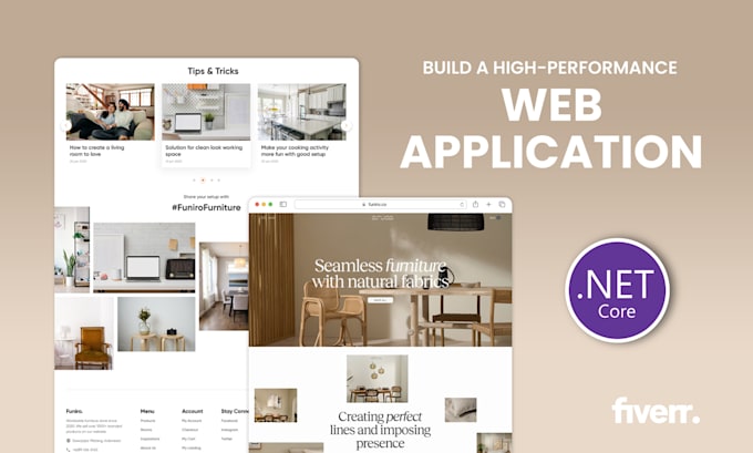 Develop dot net core, asp net mvc web application by Infibrain1 | Fiverr