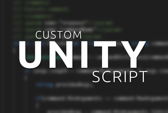 Create a unity csharp script for your game project by Jamiejansen | Fiverr Create a unity csharp script for your game project by Jamiejansen | Fiverr