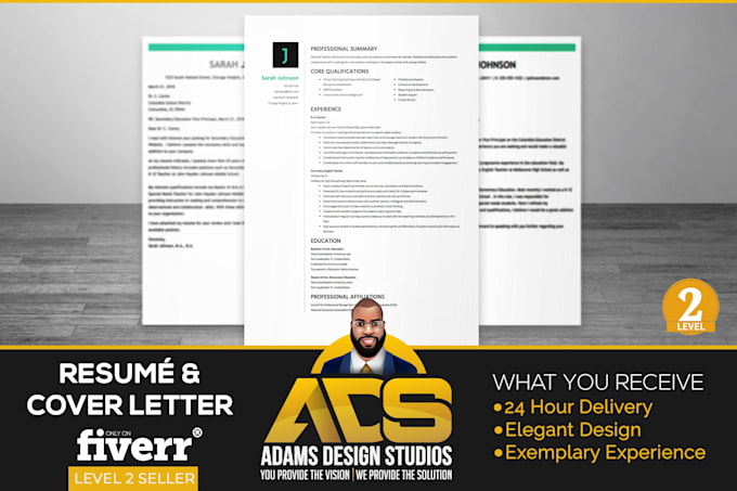 Write a professional resume and cover letter by Adams_studios | Fiverr
