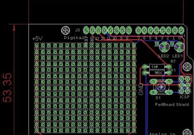 Design an arduino shield in eagle layout format by Padelis | Fiverr