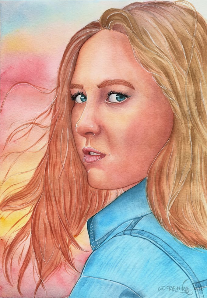 Draw portrait from photo by Renko_art | Fiverr