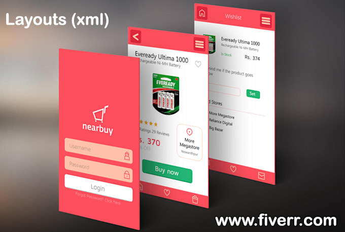 Make android layouts xmls from psd by Engrodawood | Fiverr