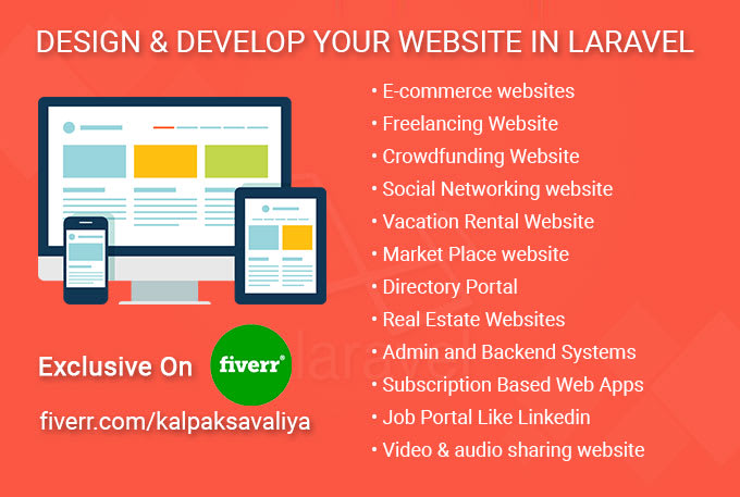 Build ecommerce with react, angular and laravel by Kalpaksavaliya | Fiverr