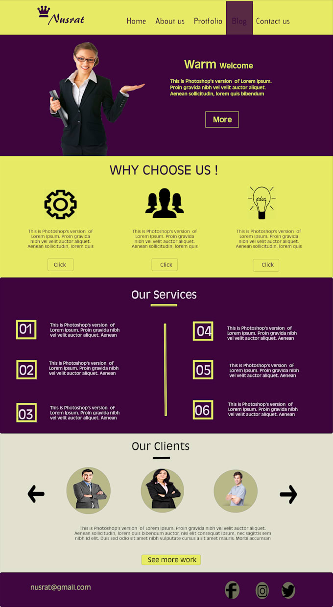 Design and fix website with html css by Nusratmou | Fiverr