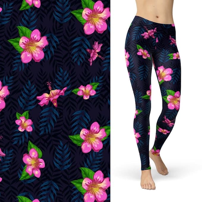 Create unique legging pattern designs by Biacollection | Fiverr