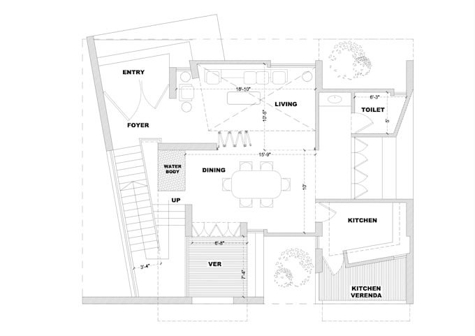Do architectural 2d plan from sketch or pdf or any images by Architect ...