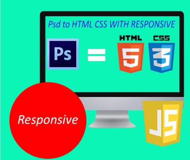 Convert psd jpg png to responsive html by Atia_ilahi | Fiverr