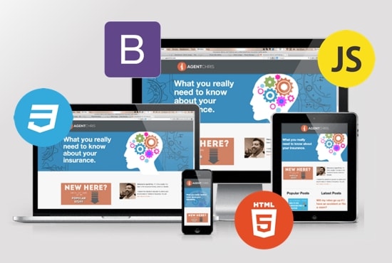 Convert psd file to html5 and css3 responsive by Karim535 | Fiverr