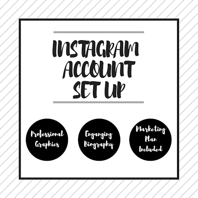 Set up a professional instagram account by Peypeyton6 | Fiverr