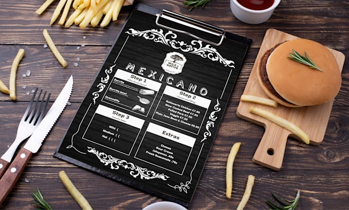 Do an amazing menu design, restaurant menu design by Kawser_anik | Fiverr