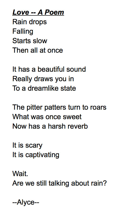 Create a personal poem by Buffyloki114 | Fiverr