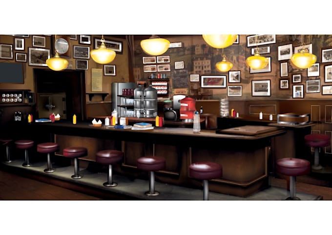 Illustrate the internal or external space of a house by Wilser01 | Fiverr