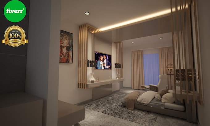 Provide realistic rendering ,interior on 3d max, by Hasimax0 | Fiverr