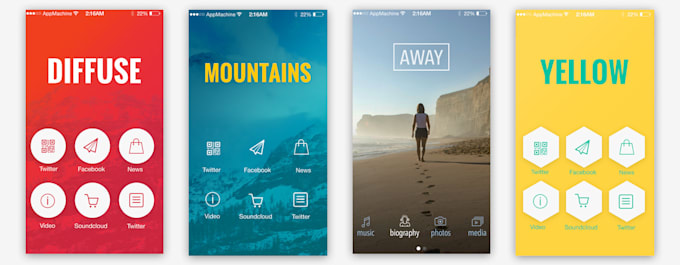 Design amazing mobile app screens design by Grafixbone | Fiverr