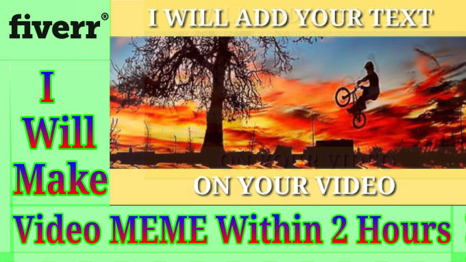 Créez un mème vidéo viral génial pour facebook ou instagram