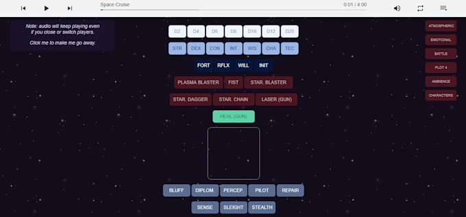 Create a custom rpg dice roller by Kahbruegg | Fiverr