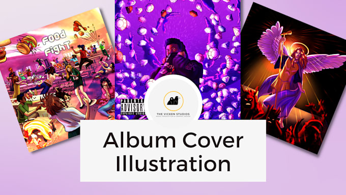 Draw an amazing album cover art illustration by The_vicken | Fiverr