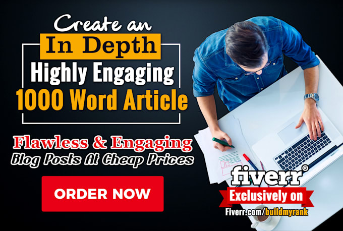 Create an in depth highly engaging 1000 word article by Buildmyrank ...