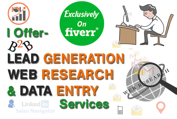 Do b2b lead generation, web research and data entry by Leadhunter1 | Fiverr