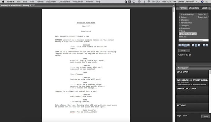 Write your comedy script or screenplay by Jamesdcreviston | Fiverr