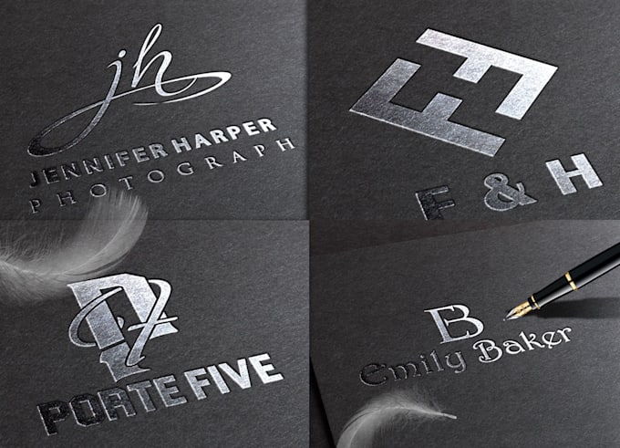Design a luxury initial letters, monogram logo by Veenustudio | Fiverr