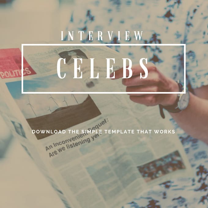 Give you my celebrity interview request template by Mpowerbusiness | Fiverr