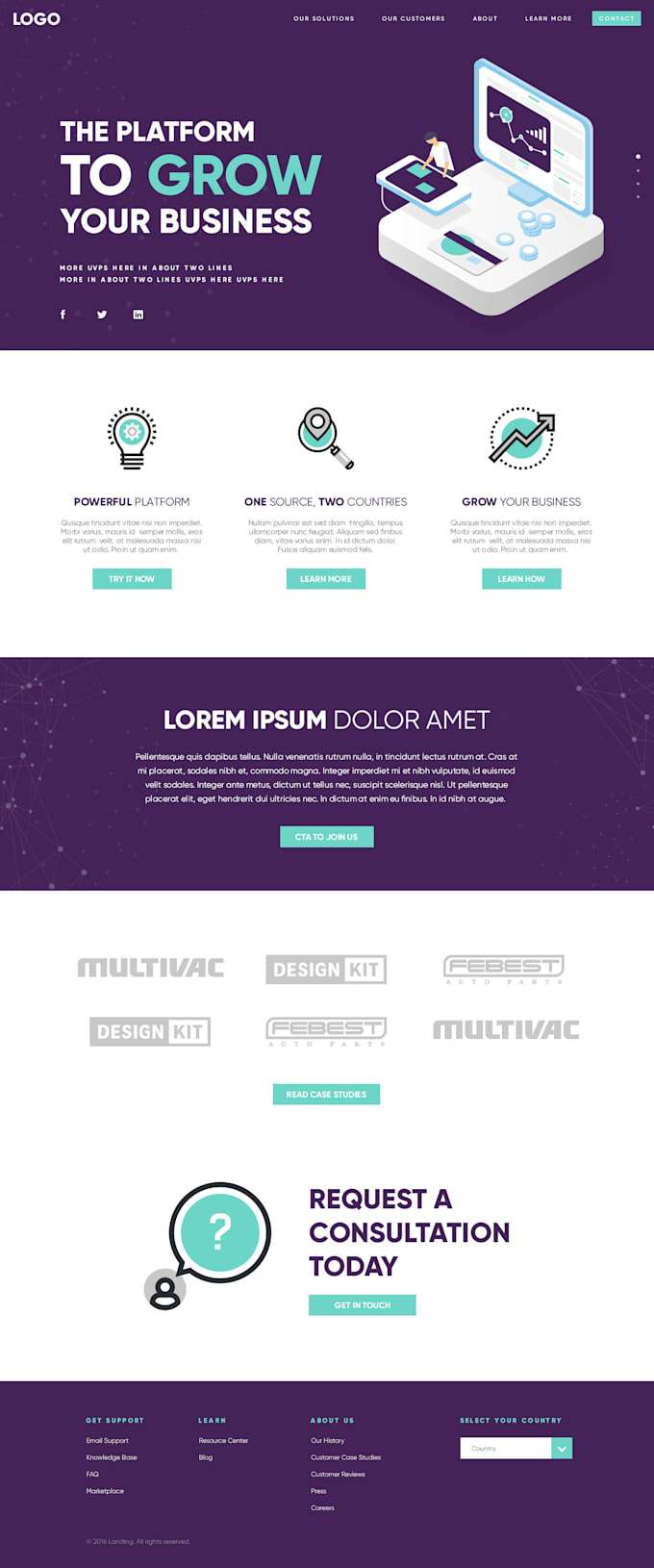 Create amazing ui ux for your website by Ui_studio | Fiverr