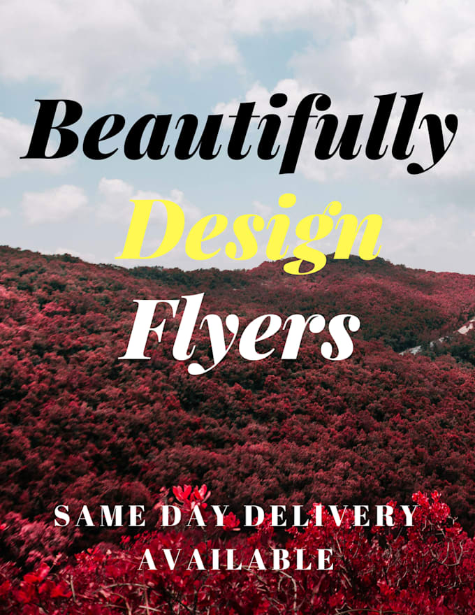 Design a beautiful flyer or poster by Design_by_julie | Fiverr