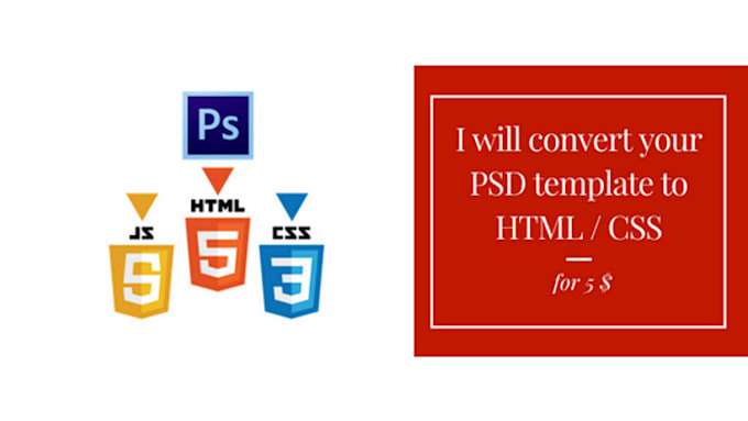 Convert your psd template to html by Djers27 | Fiverr