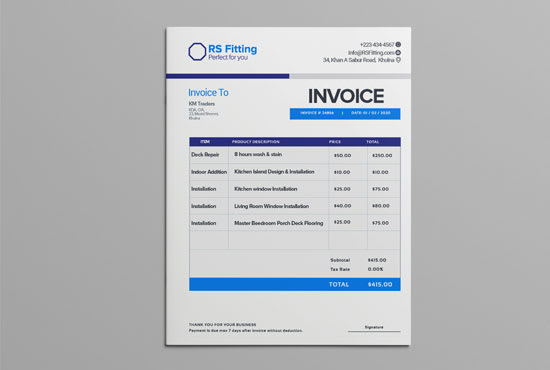Design printable cv, resume, invoice registration,order form by Shyeed ...