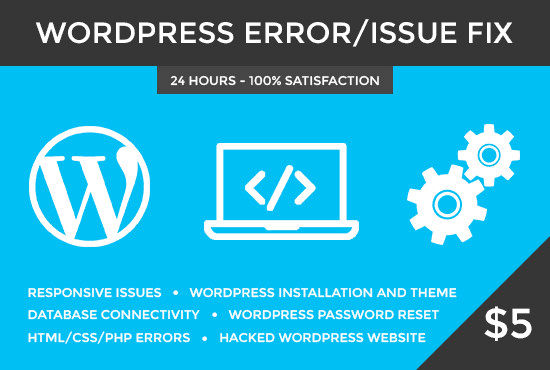 Fix wordpress issue, error, problem, bugs by Ankita_sarkar | Fiverr