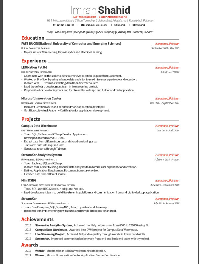 Code you a resume by Ishahids | Fiverr
