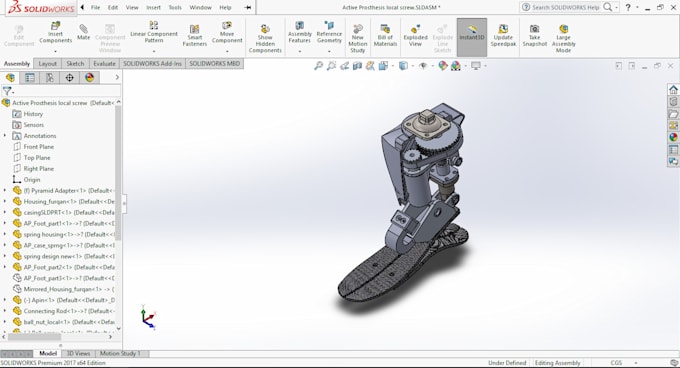 Create and animate 3d models in solidworks by Lumi_designs | Fiverr