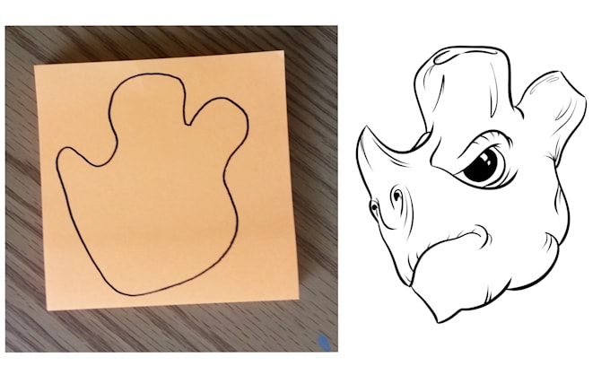 Create a character from your shape by Mot_buchanan | Fiverr