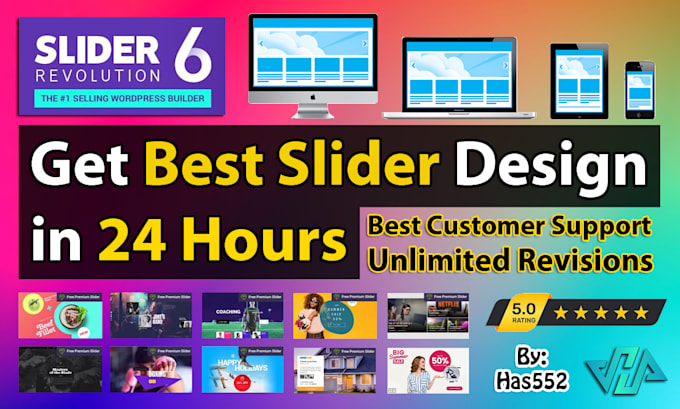 Create amazing responsive slides on the slider revolution by Has552 ...