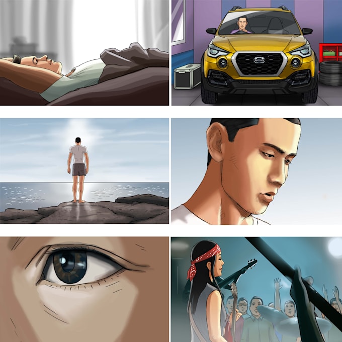 Storyboard or animatic your film and movie by Muftyfairuz | Fiverr