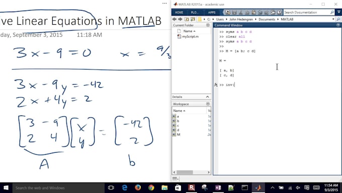Linear algebra and numerical analysis using matlab by Iamcalledusman | Fiverr