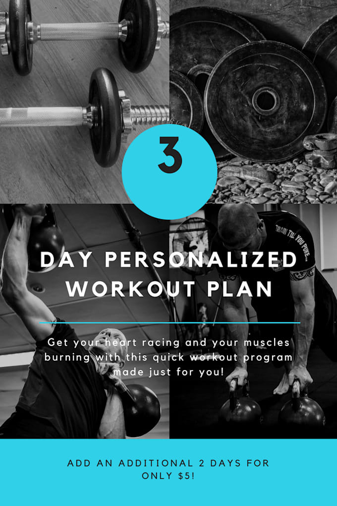 Create a personalized workout plan by Kylejd2016 | Fiverr