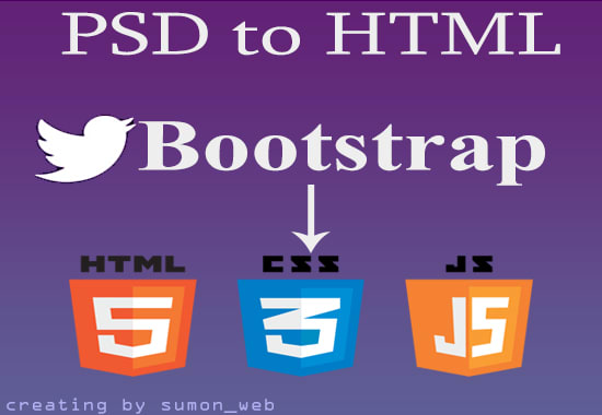 Psd to bootstrap responsive in 24hrs by Sumon_web | Fiverr