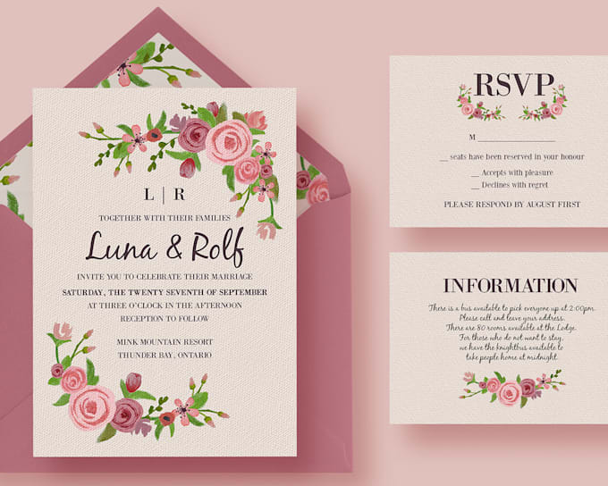 Make cool invitation designs by Sudeepsudi22 | Fiverr