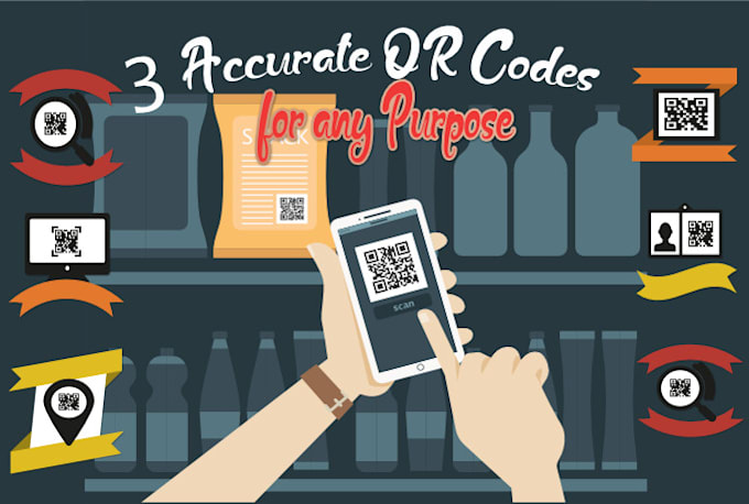 Design 3 modern accurate qr code in 2hrs by Ddranga | Fiverr