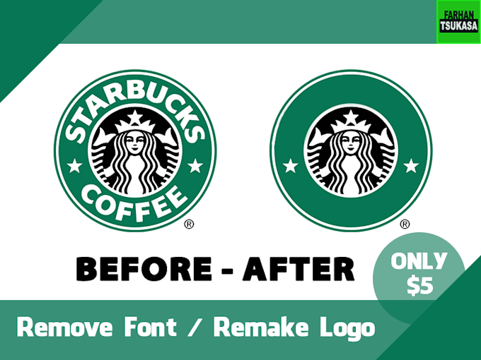 Remove font and redesign font logo by Farhantsukasa | Fiverr