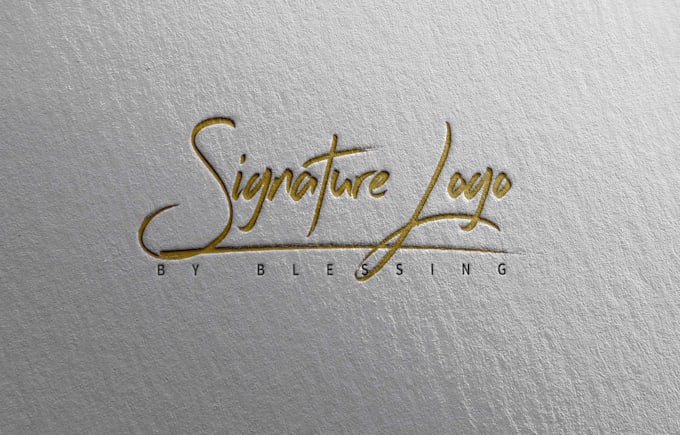 Create elegant professional signature logo design by Blessingmaker | Fiverr
