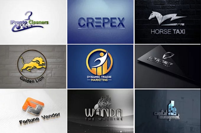 Design modern, unique 3d logo by Pr0_graphics | Fiverr