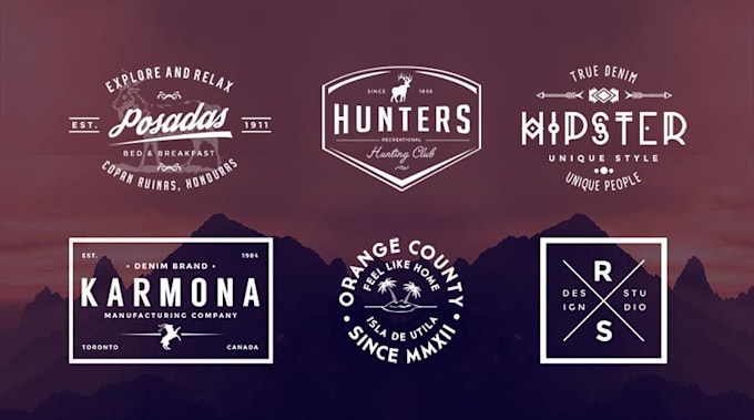 Design retro vintage logo with free source file by Fasehiqbal | Fiverr