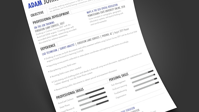 Make your ugly resume look professional by Layout_master | Fiverr